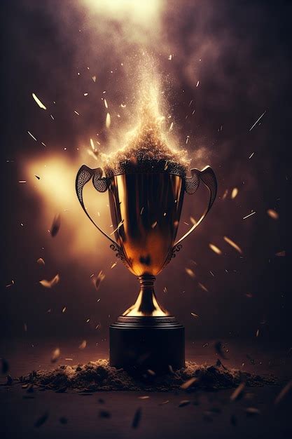 Premium Photo Victory Trophy
