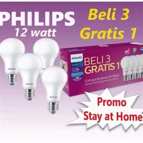 Jual Promo Paket Isi Pcs Lampu Philips Led Watt Promo Multipack Mycare Bulb W Isi Pcs