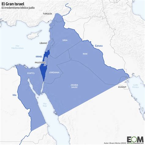 El Mapa Del Gran Israel Mapas De El Orden Mundial Eom
