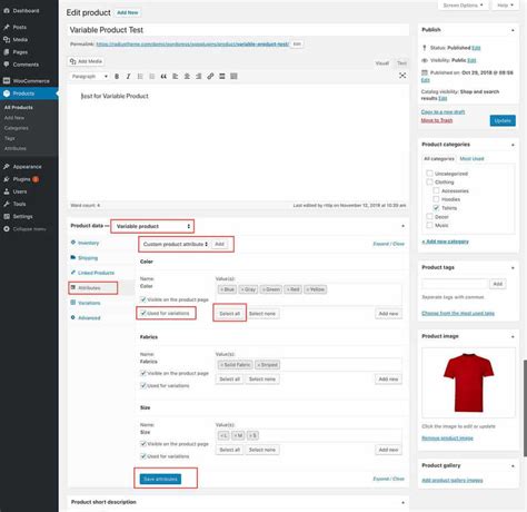 Set Product Attributes Athemeart