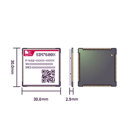 simcom sim7500je lte cat 1 módulo para japón lte fdd b1 b3 b8 lga