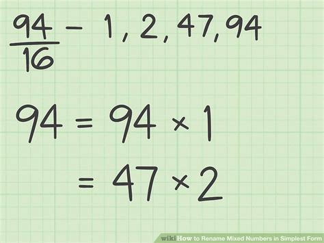 How To Rename Mixed Numbers In Simplest Form 10 Steps