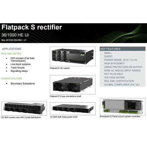 New Compact Fps Eltek Flatpack S 36v1000w He Ui Pn 241122235