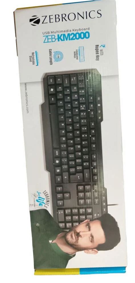Zebronics Zeb Km2000 Wired Keyboard Size Regular At ₹ 250 Piece In Thane