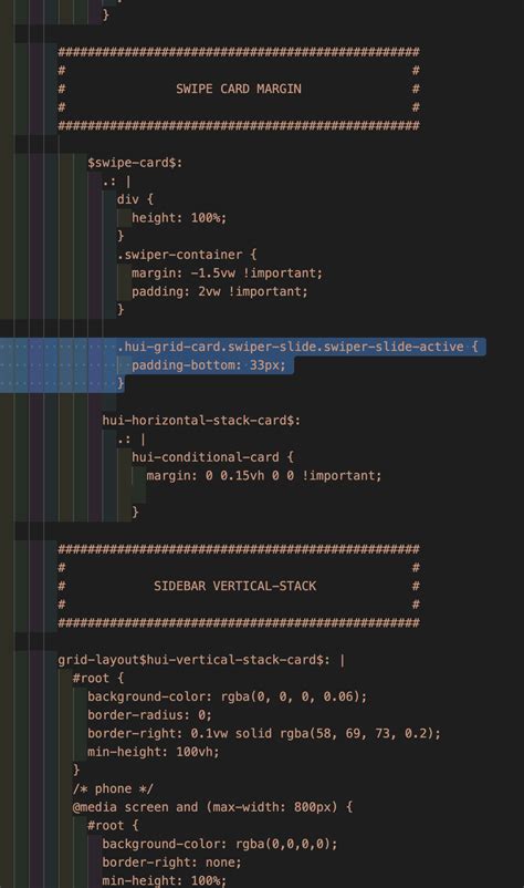 Please Assist Swiper Card Crop Square Of Card Mod Style Path · Issue