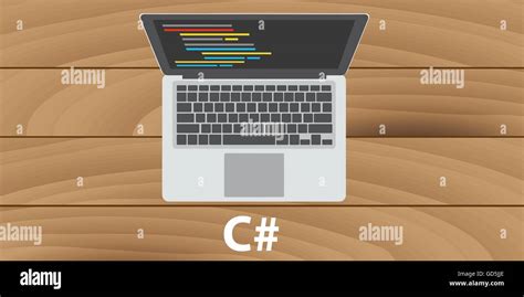 C Sharp Developer Programmer Make Write Code Programe Stock Vector Image Art Alamy