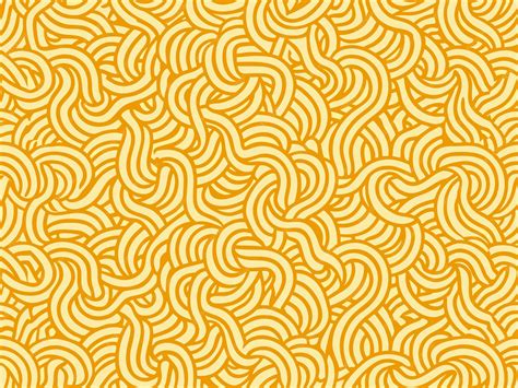 Yellow Pattern With Spirals On A Yellow Background Premium Ai