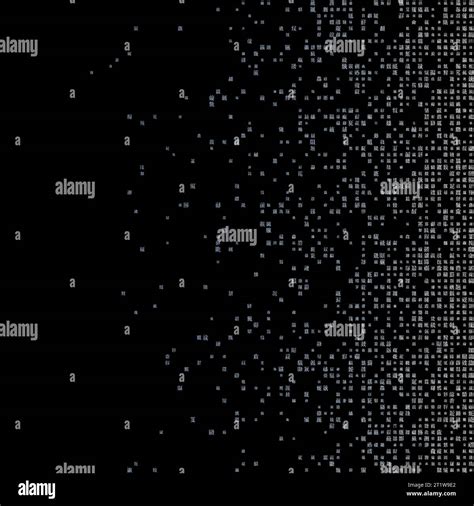 Amazing Matrix Background In Blue Purple Colors Grid Of Random Old Chinese Tangut Symbols