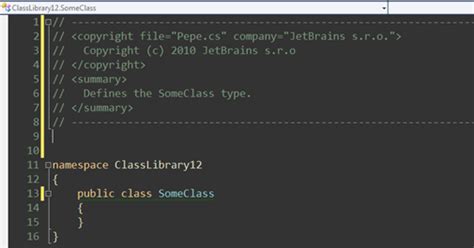 Automating File Header Information With Resharper The Net Tools Blog