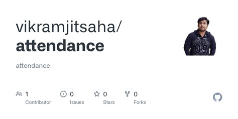 Github Vikramjitsahaattendance Attendance