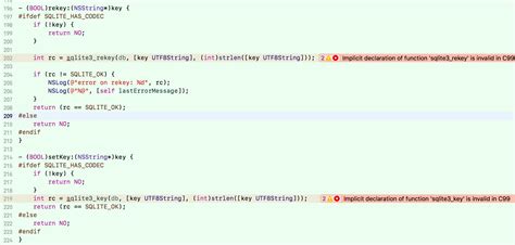 Fmdb框架在xcode9中出现 Implicit Declaration Of Function Is Invalid In