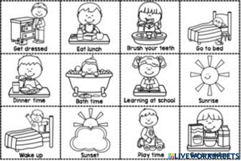 My Daily Routine Timeline Worksheet Daily Routine Activities Daily Routine Worksheet Daily