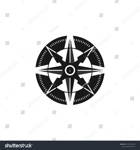 Compass Arrow Icon Logo Vector Stock Vector Royalty Free 1427694794