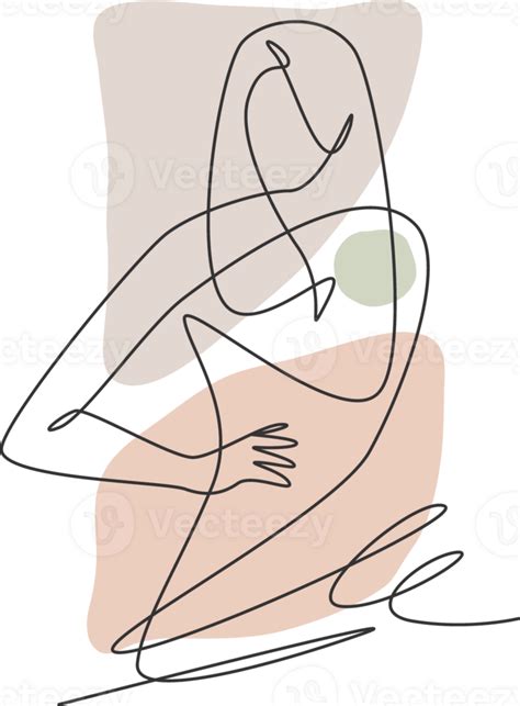 One Single Line Drawing Of Minimalist Beauty Abstract Body Woman Face