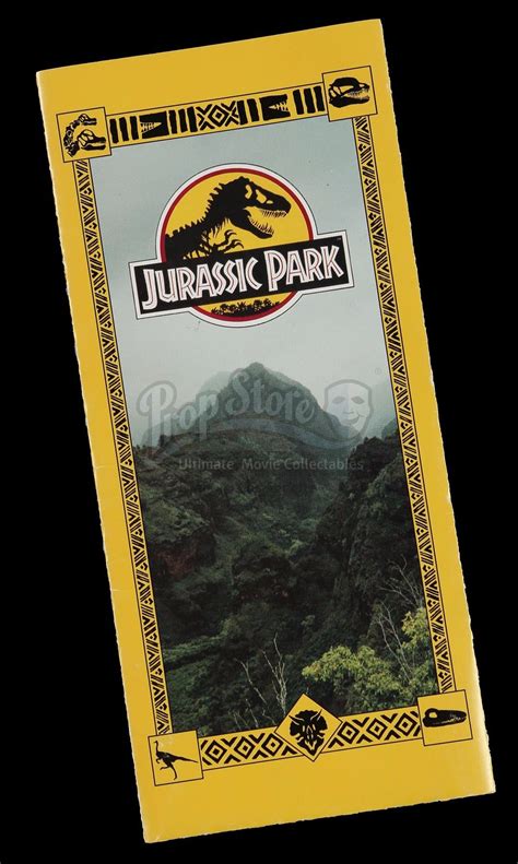 Jurassic Park 1993 Jurassic Park Visitor Brochure Jurassic Park 1993 Jurassic Park Visitor Brochure