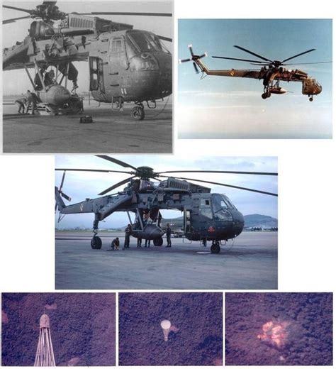 S 64 Sikorsky Sky Crane In Vietnam Was Used To Drop The 16200lb Daisy