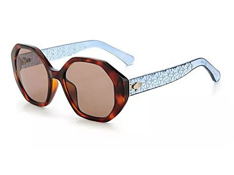 Kate Spade Preslee Havana Brown With Teal Accent Brown Lenses