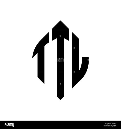 Ttl Circle Letter Logo Design With Circle And Ellipse Shape Ttl Ellipse Letters With