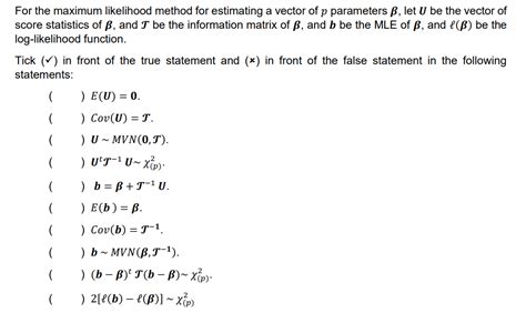 Solved Let θ Be The Maximum Likelihood Estimate Mle Of θ