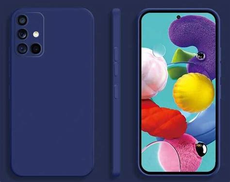 Чехол силиконовый бархат квадратная форма Samsung Самсунг А72 опт: 74 ...