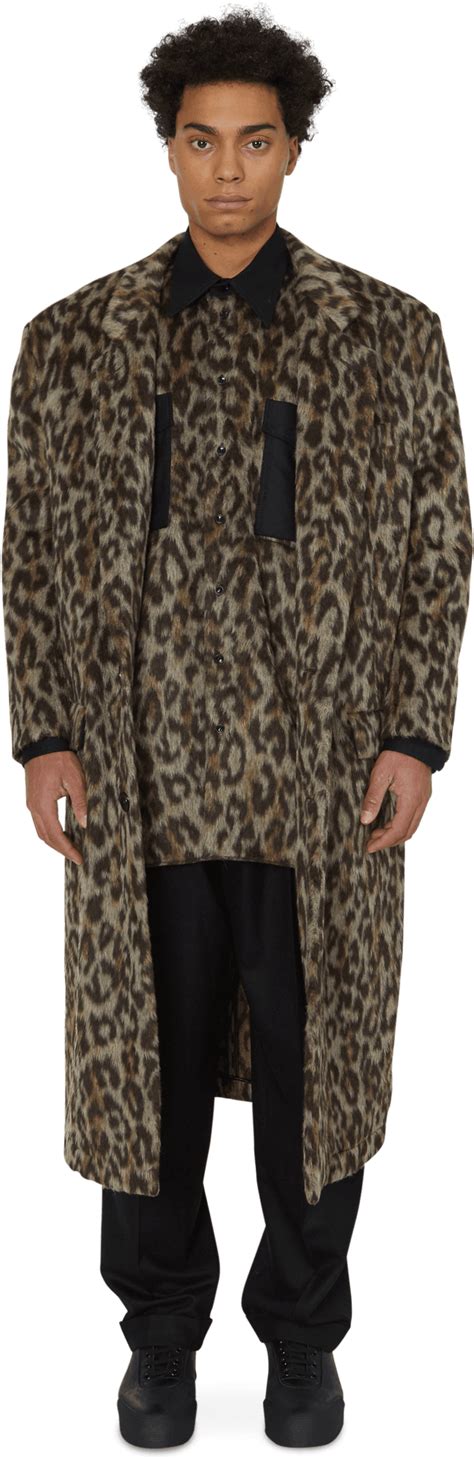 Download Fashion Model Leopard Print Coat