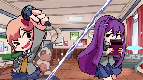 Friday Night Funkin Imitation Station But Sayori And Yuri Sing It