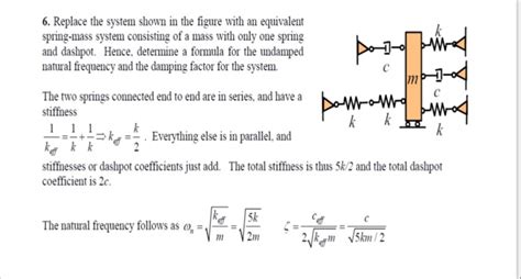 solved 6 replace the system shown in the figure with an