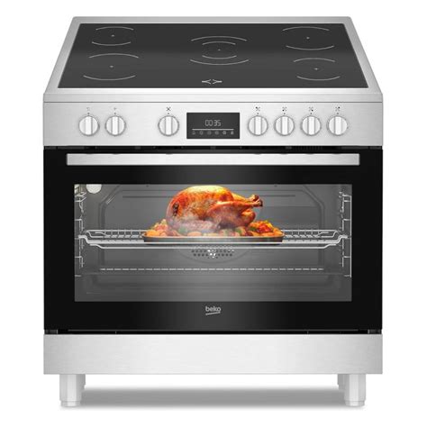 Beko 90cm Ceramic Cooker 5 Zones 108l Oven And Grill