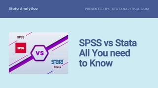 SPSS Vs Stata All You Need To Know PPTX Operating Systems Computer Software And Applications