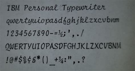 1983 IBM Personal Typewriter On The Typewriter Database