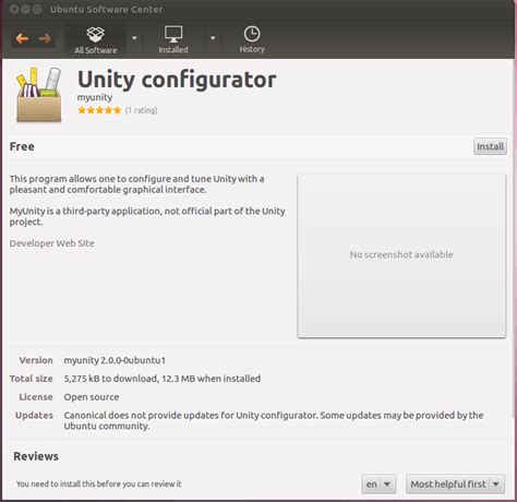 myunity na central de programas do ubuntu… mas no 12 04 ubuntu dicas