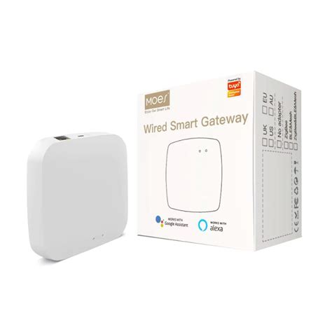 moes zigbee tuya smart life home automation gateway ethernet port
