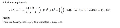 Negative Binomial Distribution Calculator With Steps