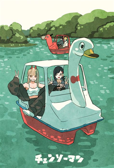 Power Denji Higashiyama Kobeni Hayakawa Aki And Pochita Chainsaw