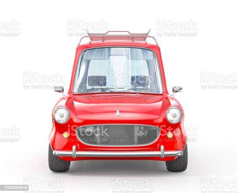 레드 레트로 자동차는 흰색 절연입니다 3 차원 일러스트 레이 션 3차원 형태에 대한 스톡 사진 및 기타 이미지 3차원 형태 고풍스런 골동품 Istock