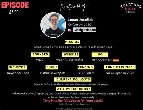 Startups Dil Se Podcast 🎙️ On Linkedin Flutter Widgetbook Developer