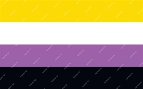 Premium Vector Nonbinary Pride Flag Sexual Identity Pride Flag