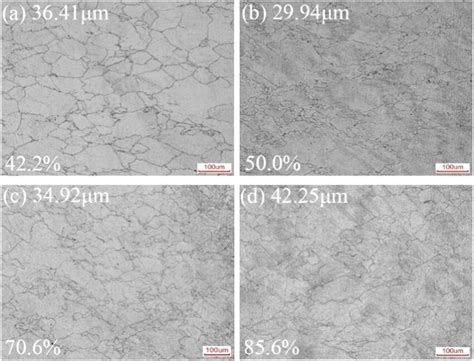 Microstructure Evolution Of The Specimens After Deformation With 01