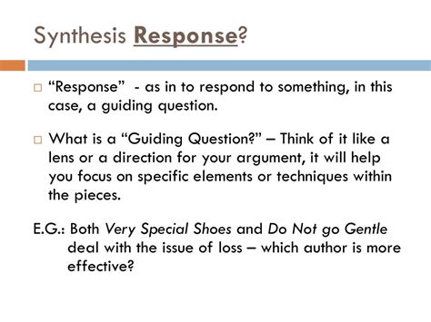 Ppt Synthesis Response Powerpoint Presentation Free Download Id