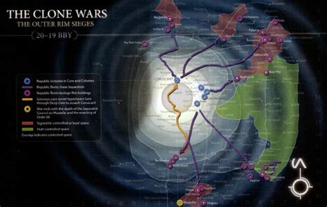 Can I Have Map Of Star Wars Galaxy Showing Territory Of Separatists And