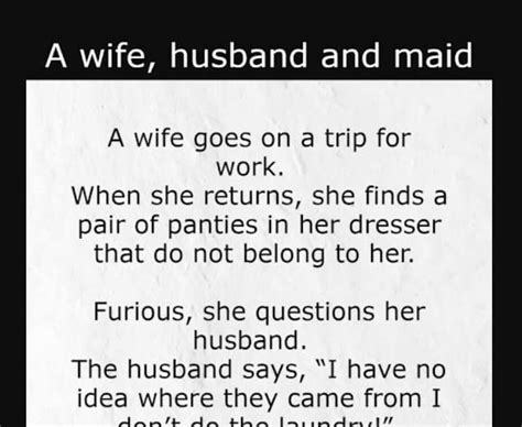 A Wife Husband And Maid Funny Story Funny Good Stories