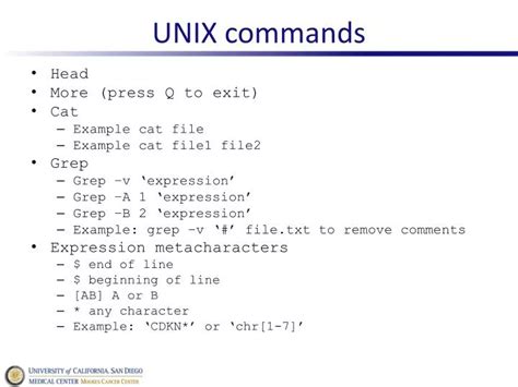 PPT UNIX Commands PowerPoint Presentation Free Download ID