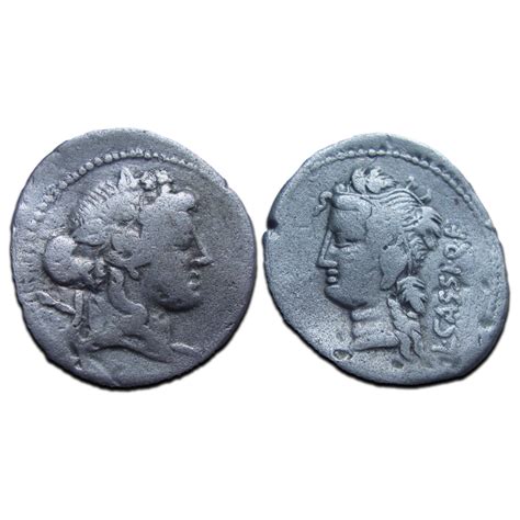 Roman Republic Denarius Cassius Longinus 78 Bc D2405 Denarius