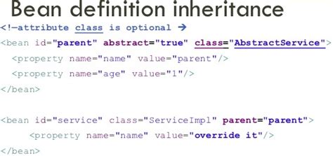 Spring Bean Definition Inheritance Example Dinesh On Java