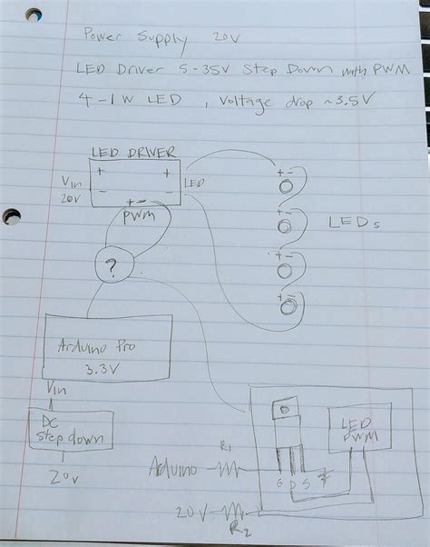 How To Handle Pwm With 20v Ps Led Driver And Arduino General