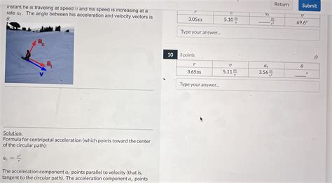 Solved Solution The Projectile Motion Equations Chegg