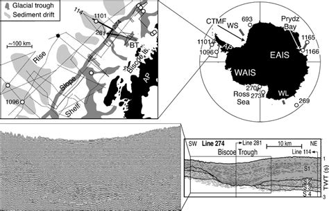 Time Migrated Seismic Reflection Profile 274 Collected Along