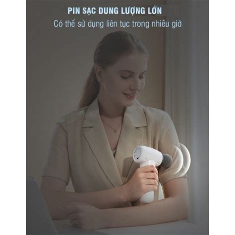 Máy đấm Lưng Cầm Tay Mini Nikio Nk 175 Đầu Nóng Hỗ Trợ Giảm đau Giãn