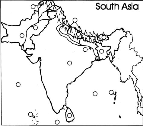 Blank Map Of Asia Quiz