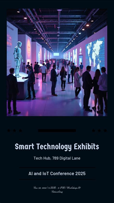 Ai Iot Smart Technology Exhibits Poster Template Ai Designs By Molypix Ai
